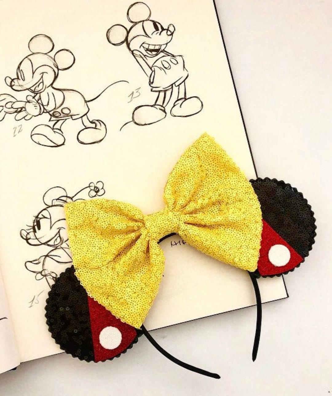 The Boss Handmade Mouse Ears Headband - Etsy