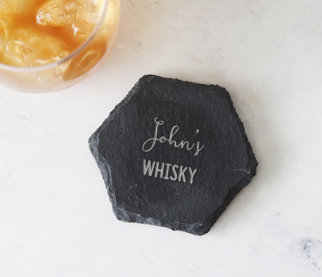 Personalised Drinks Coaster- Slate Coaster-personalised Whisky Coaster ...