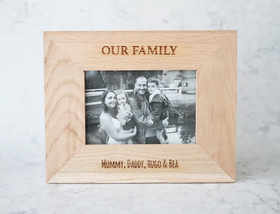 Personalised Family Photo Frame- Family Gift- Our Family - Personalised ...