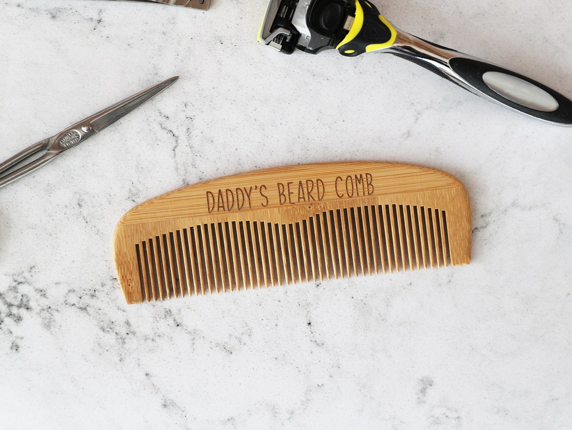 Personalised Bamboo Comb Personalised Comb Gift for Dad - Etsy UK