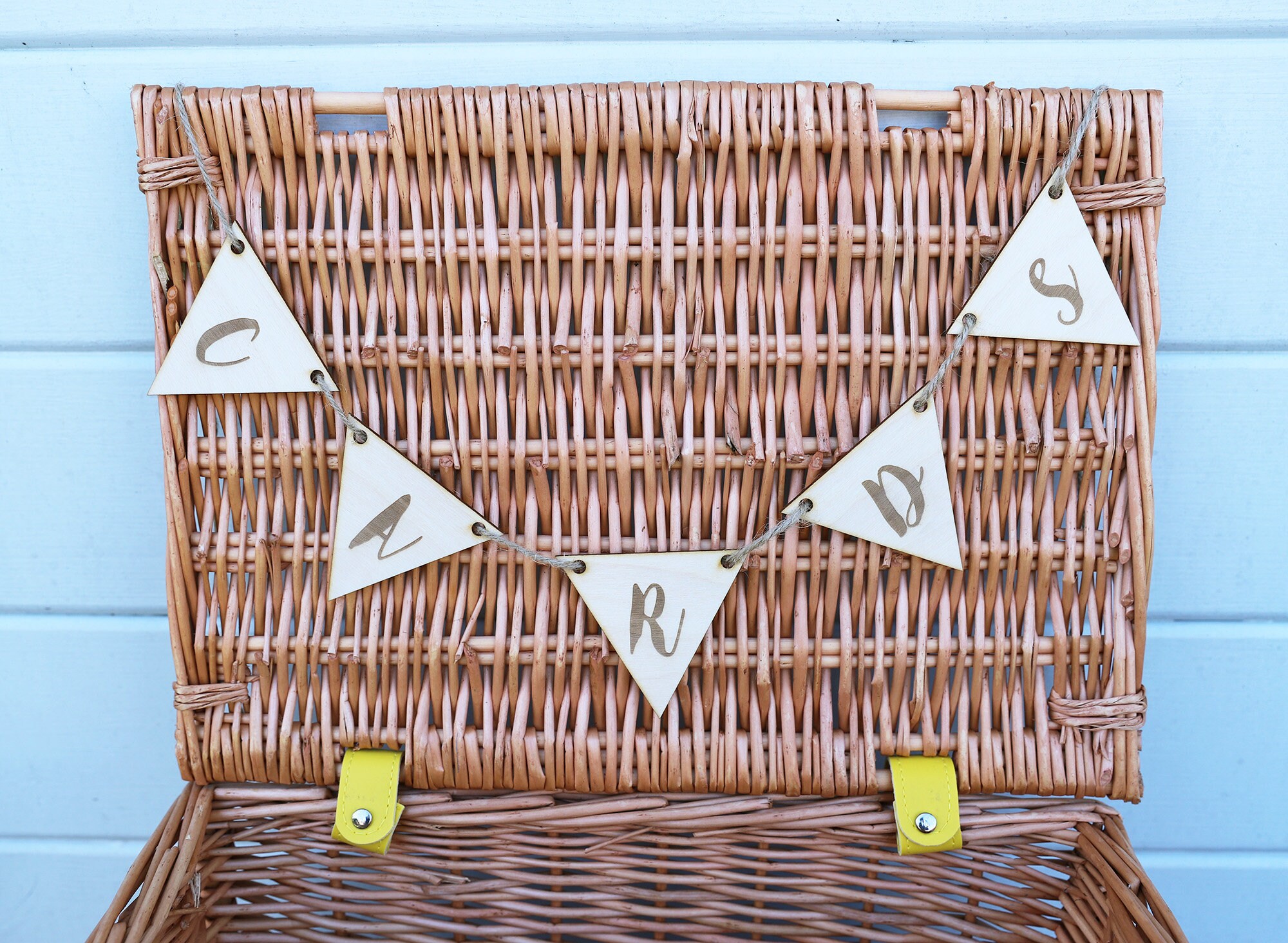 Wedding Cards Garland Wooden Cards Sign Rustic Wedding - Etsy