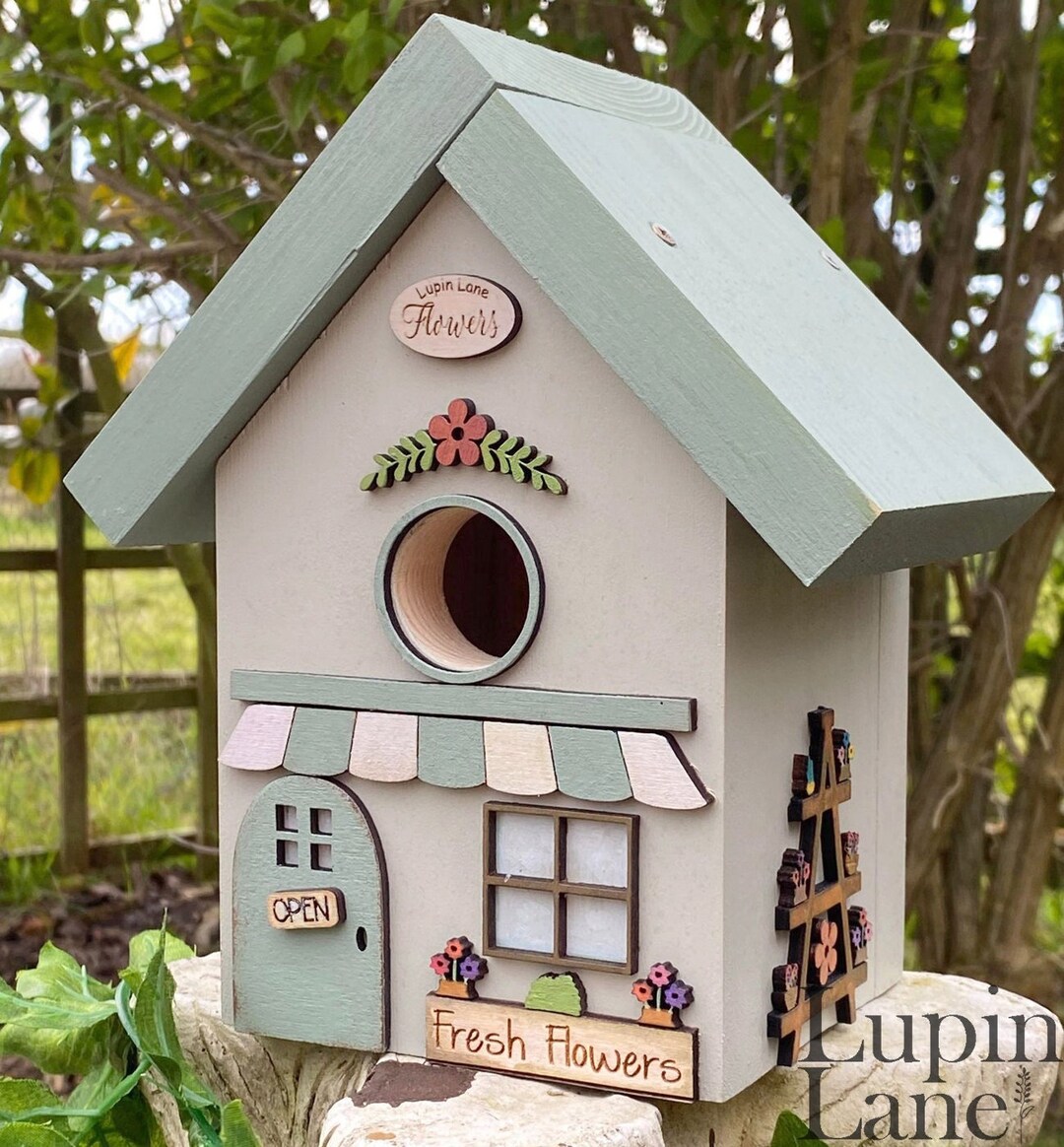 Bird House, the Florist Shop, Character Bird House, Handmade in the UK ...