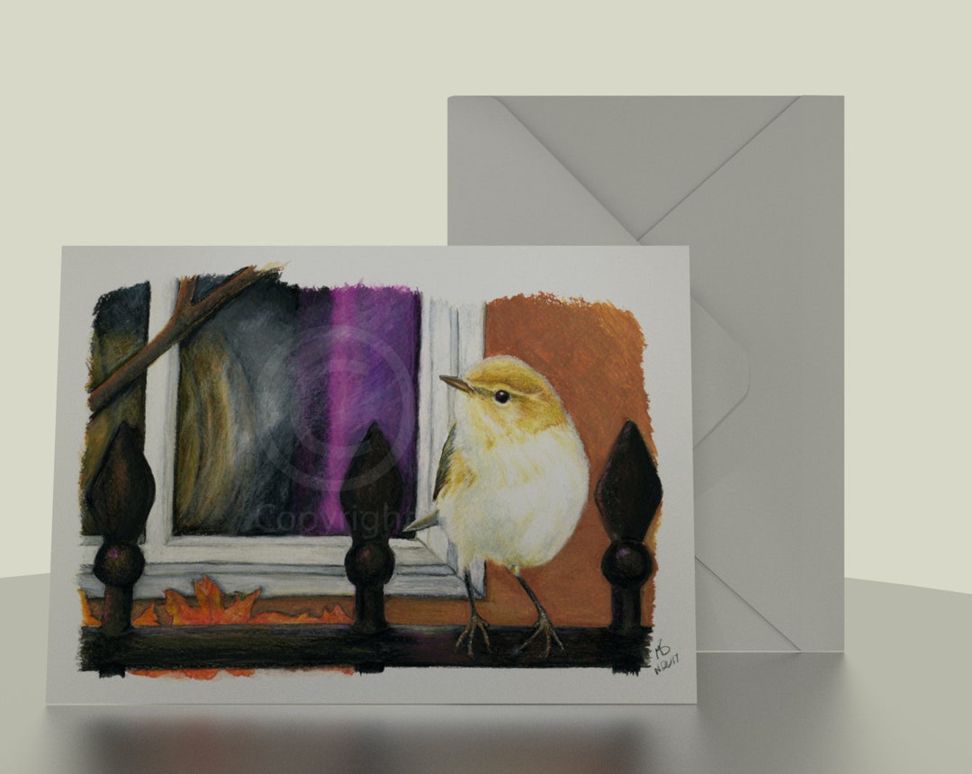 Chiffchaff Greeting Card. 7x5 British Garden Birds Print of - Etsy