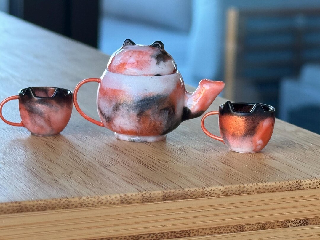 Cat Tea Set - Etsy