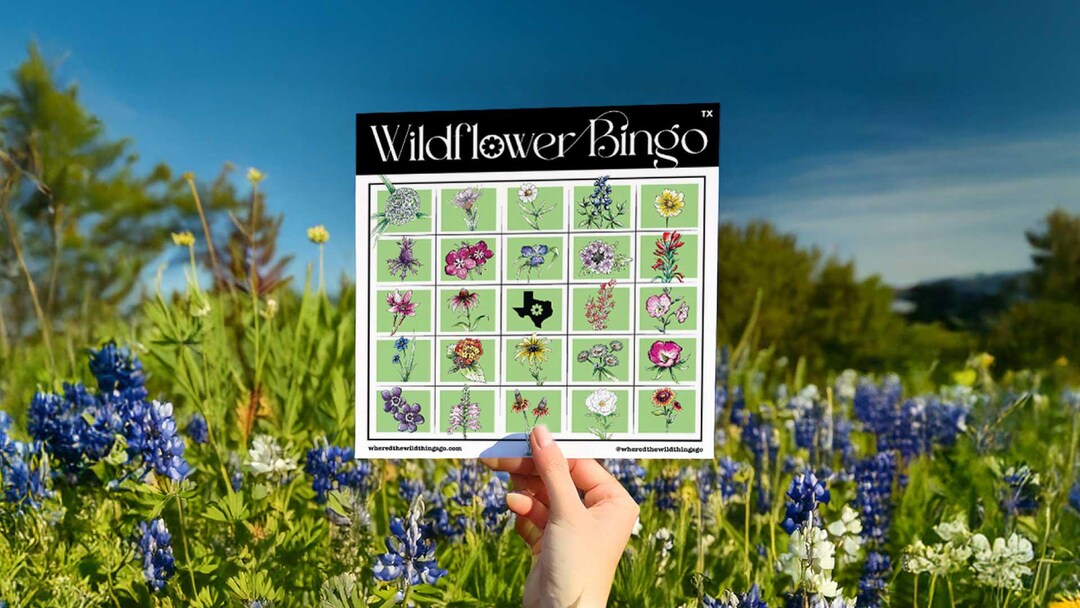 Texas Wildflower Bingo Pre-order | Texas Gifts | Flower Bingo Cards ...