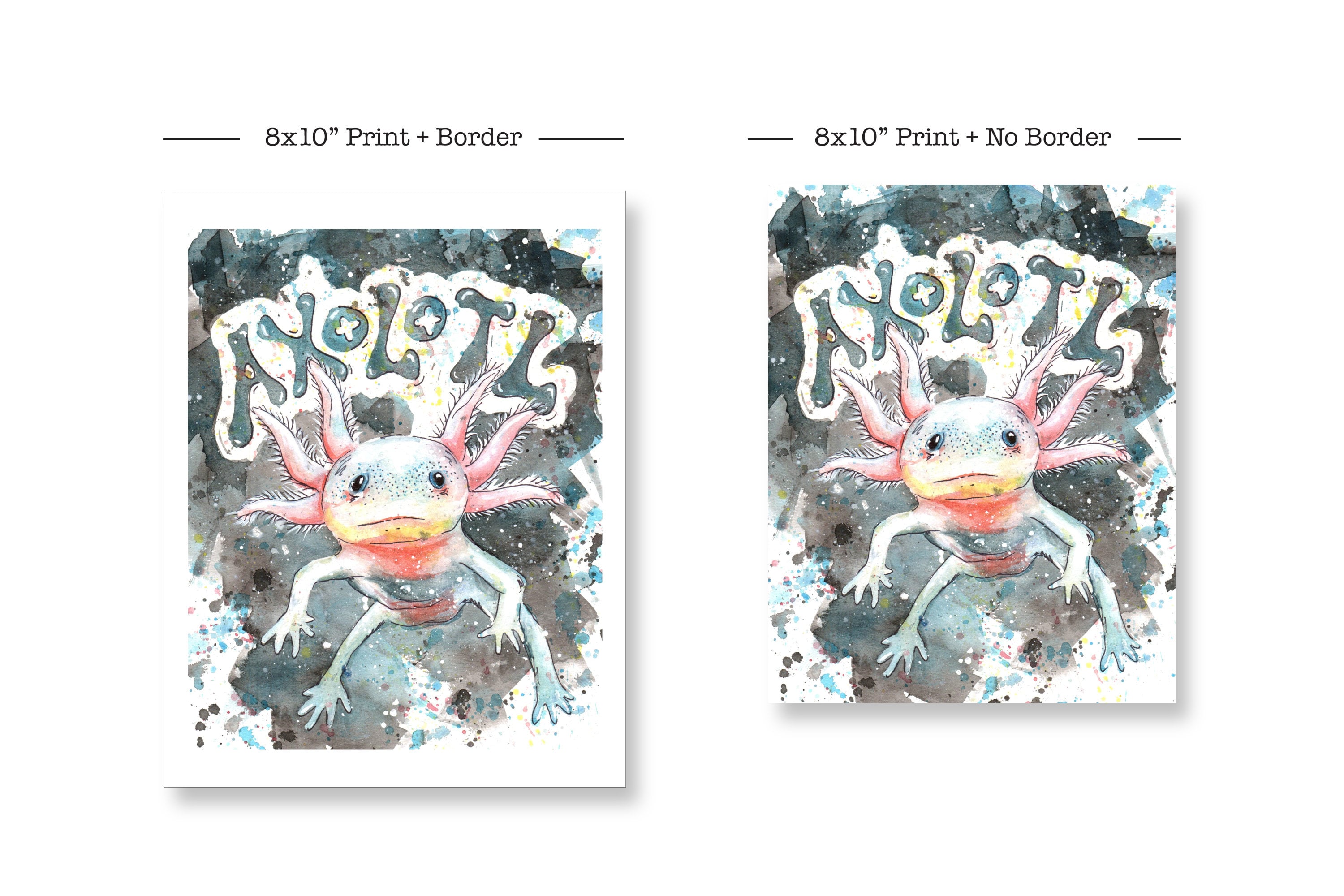 Axolotl Gift | 8x10 Nature Print | Endangered Species | Wildlife Giclee ...