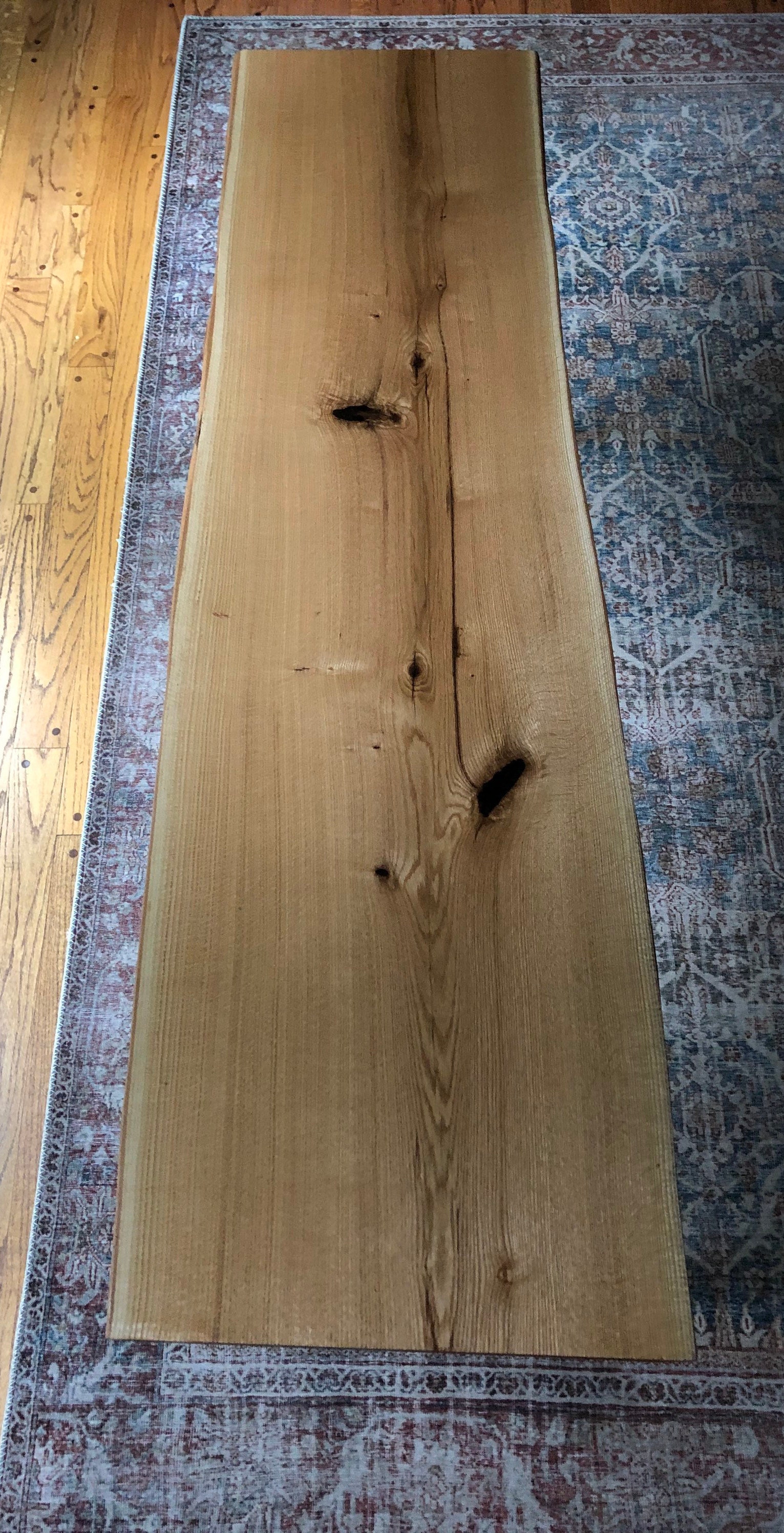 Live Edge Red Oak Writing Desk - Etsy