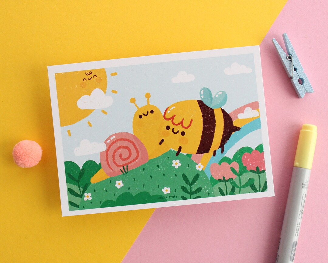 A6 Mini Print "honey & Lettuce Polaroid", Printed on Matte Paper 324 ...