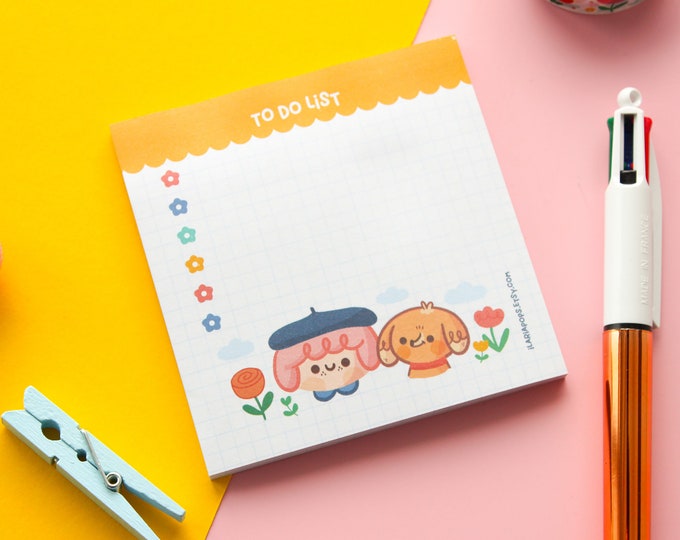 To Do List Sticky Notes Cute Square Desk Memo Pad Kawaii With 50 Sticky ...