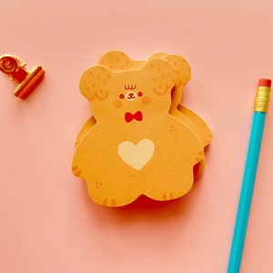 Paco the Bear Sticky Memo Pads - 50 Sheets - Etsy