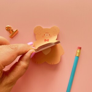 Paco the Bear Sticky Memo Pads - 50 Sheets - Etsy