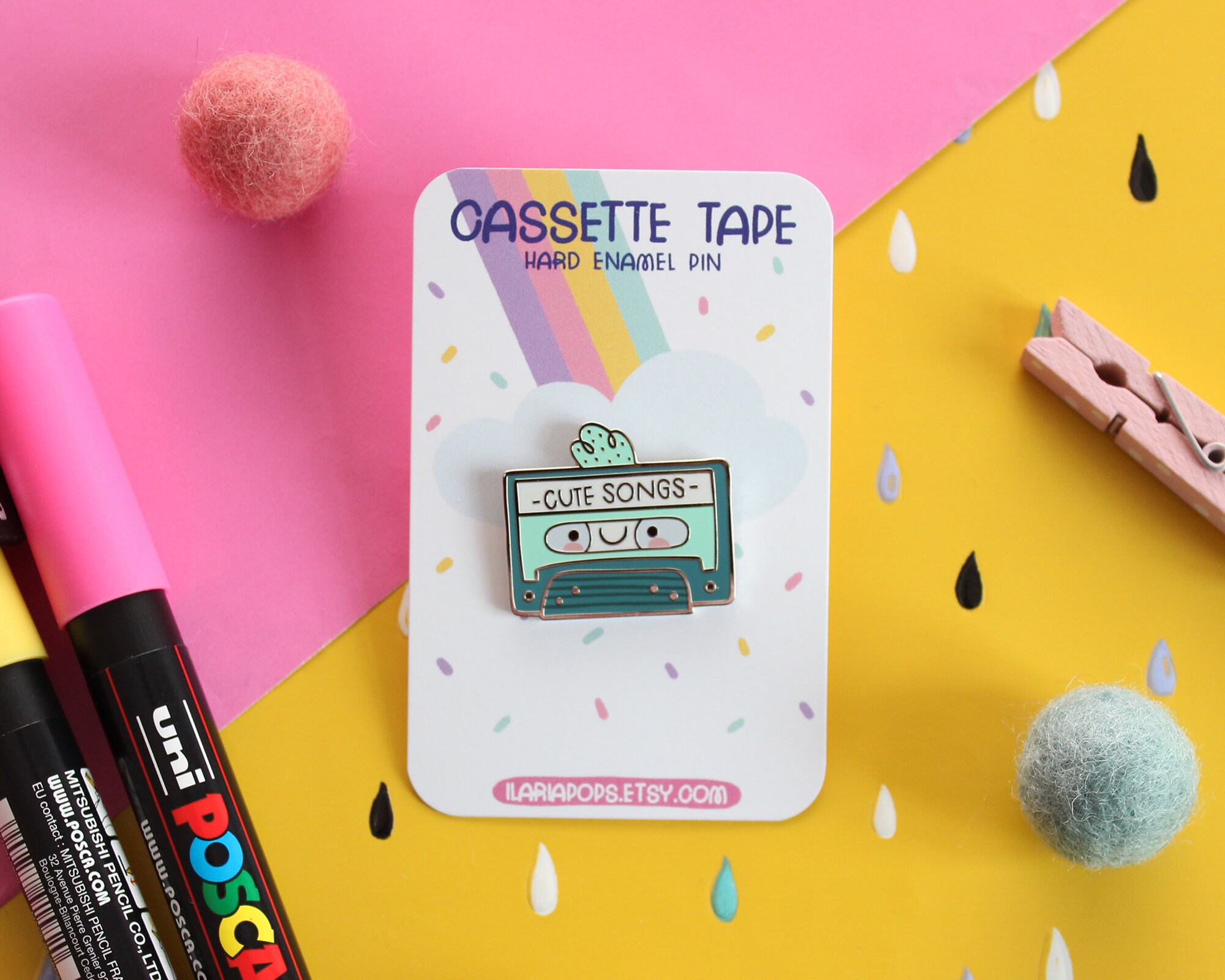 Cassette Tape Hard Enamel Pin Retro Pin Cute Tape Pin Lapel - Etsy