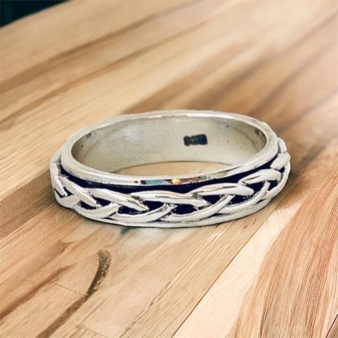 Handcast 925 Sterling Silver Irish Celtic Weave of Eternity Spinner ...