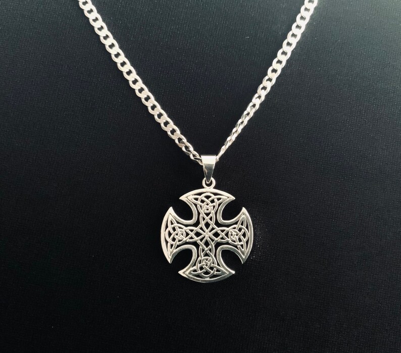 Handcast 925 Sterling Silver Equal Sided Celtic Cross Pendant - Etsy