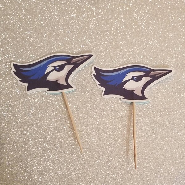 Blue Cupcake Toppers - Etsy