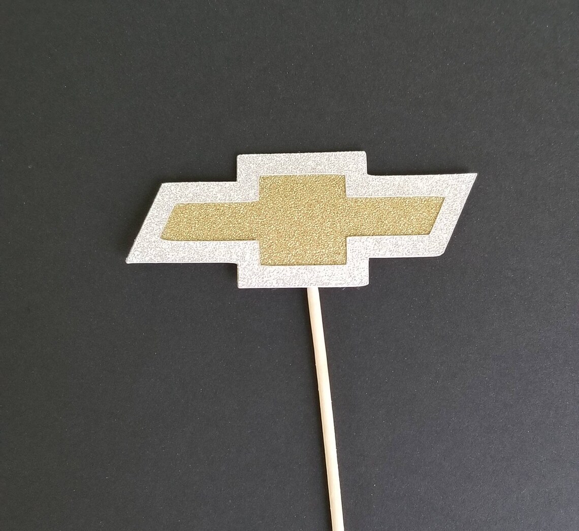 Chevy logo cupcake toppers set of 12. | Etsy