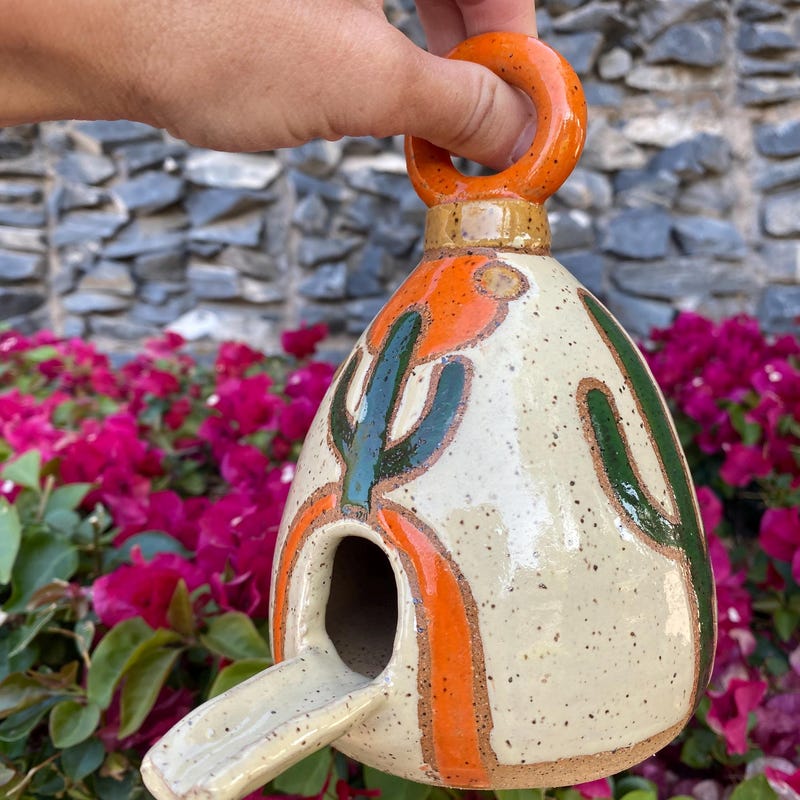 Ceramic Bird House - Etsy