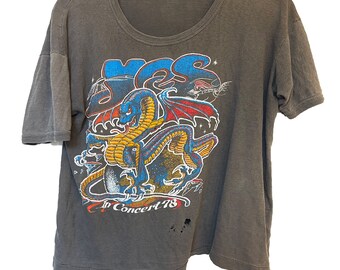 New 1978 YES Vintage Rock Band Concert Tour T-shirt Size USA - Etsy