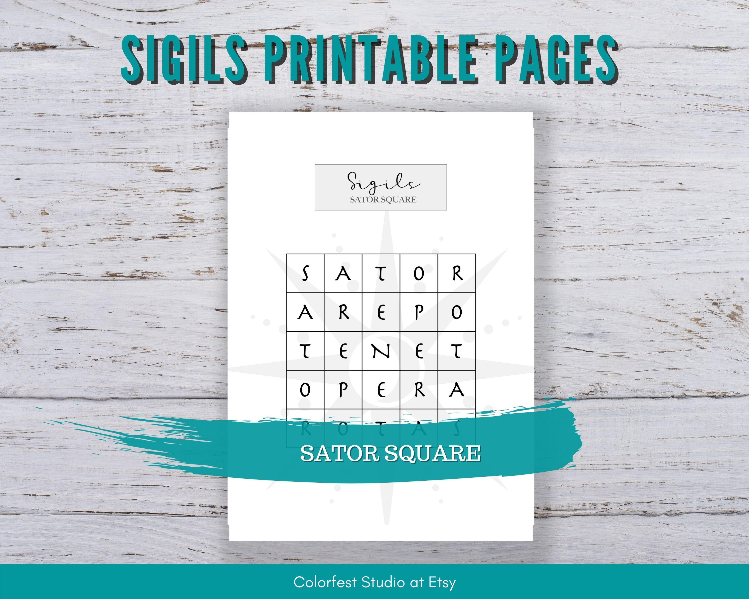 Sigil Wheels, Squares & Templates. Printable Pages to Create Magic ...
