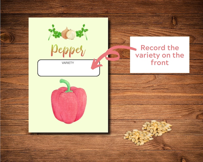 Printable Seed Packets for Vegetables, Herbs, Flowers - 60 Different Designs - Seed Saver ...