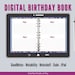Digital Birthday Tracker & Calendar With Tabs. Anniversary Planner Date ...