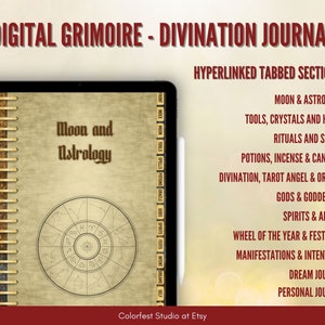 Digital Grimoire-divination Journal. Tarot Runes Palmistry Numerology ...