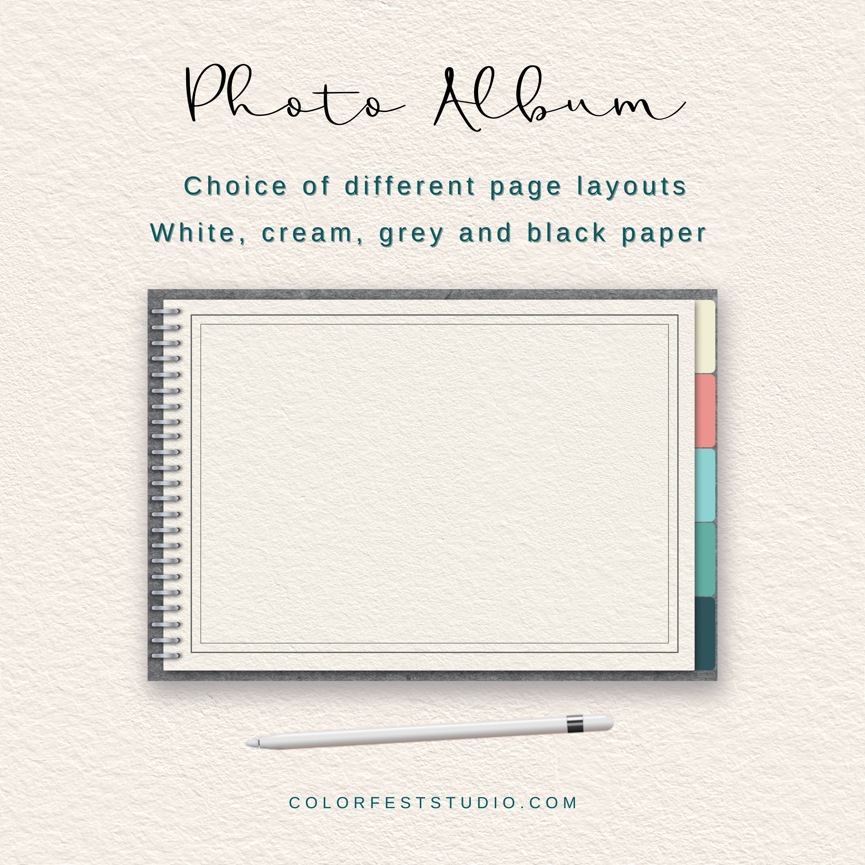 Digital Photo Album. Suitable for Goodnotes, Notability, Noteshelf ...