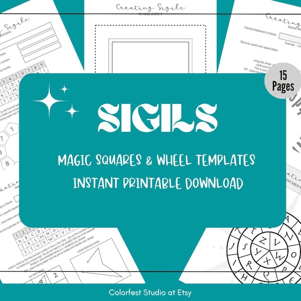 Printable Sigil Worksheets - Etsy