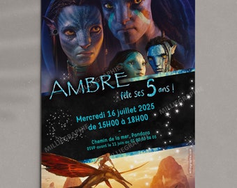 Avatar Birthday Invitation - Etsy UK