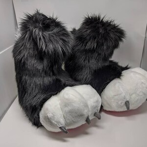 MADE TO ORDER Custom Digitigrade Fursuit Feet Paws Costume Slippers ...