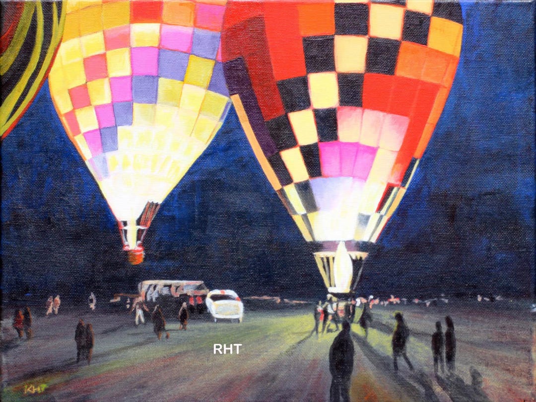 Balloon Glow, Original Giclee Prints, 12 X 16 In., by Roxanne Thompson ...
