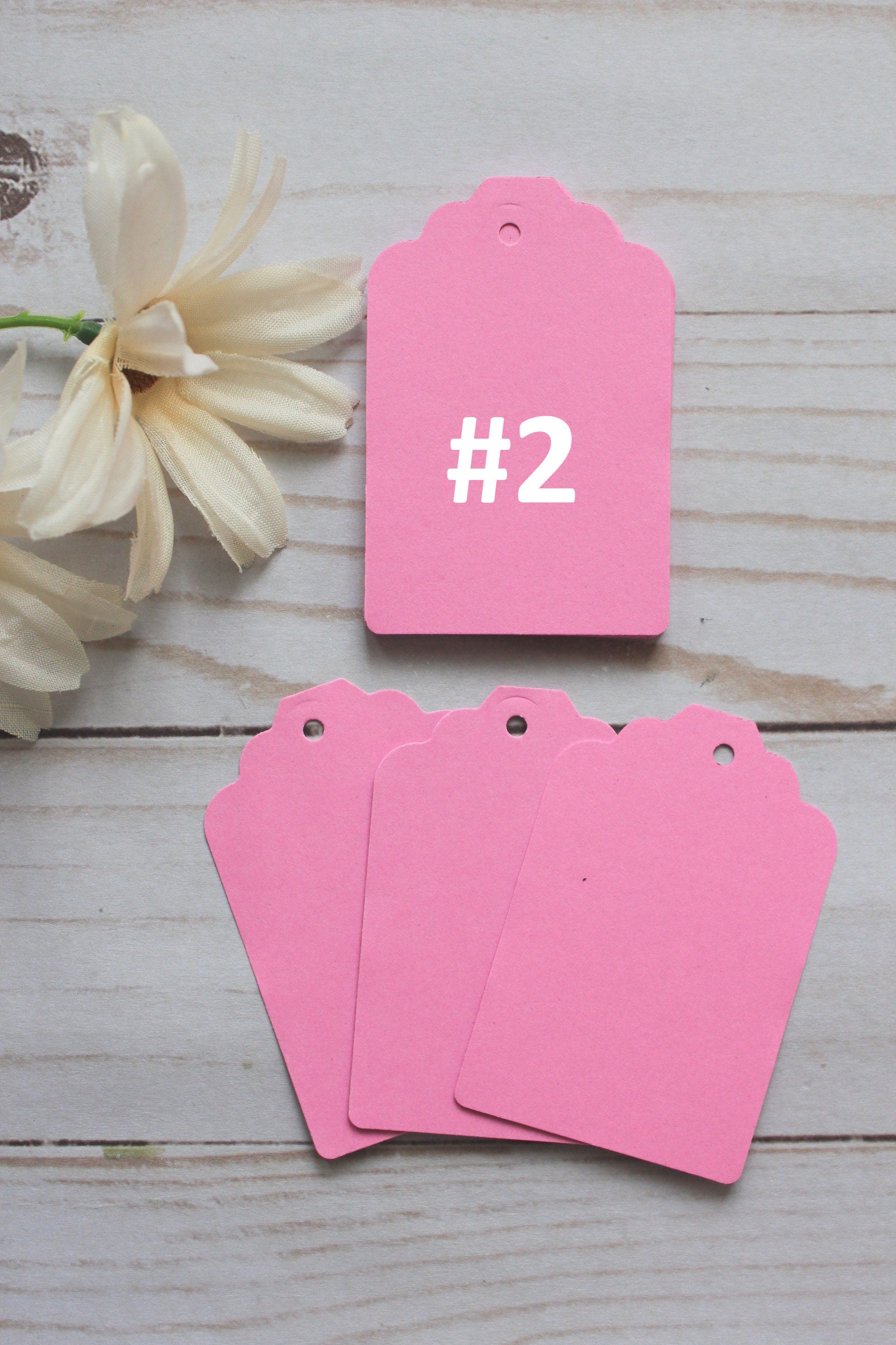 20x Pink Tags Paper Tags Pink Hang Tags Pink Gift Tags | Etsy