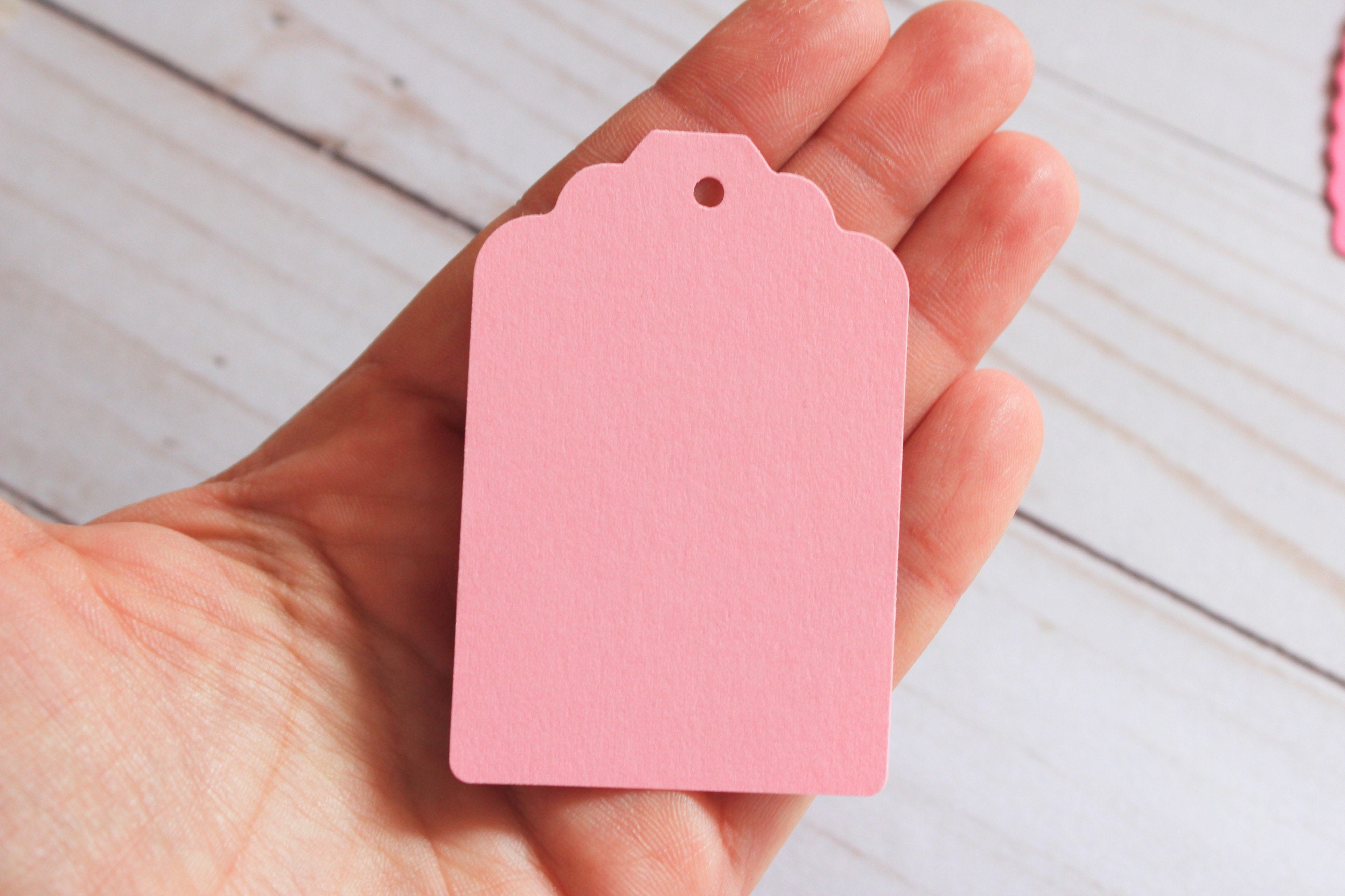 20x Pink Tags Paper Tags Pink Hang Tags Pink Gift Tags | Etsy