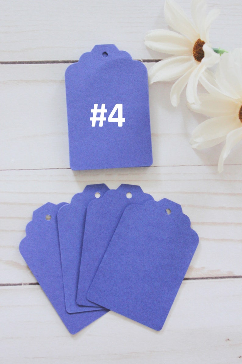 20x Blue Tags Paper Tags Blue Hang Tags Blue Gift Tags - Etsy