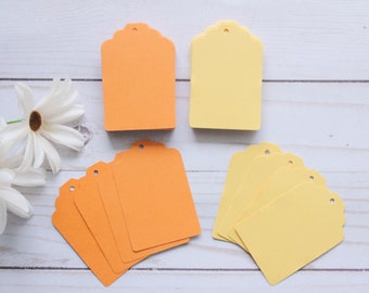 Parcel Tag Trio Box Warm Neon - Etsy