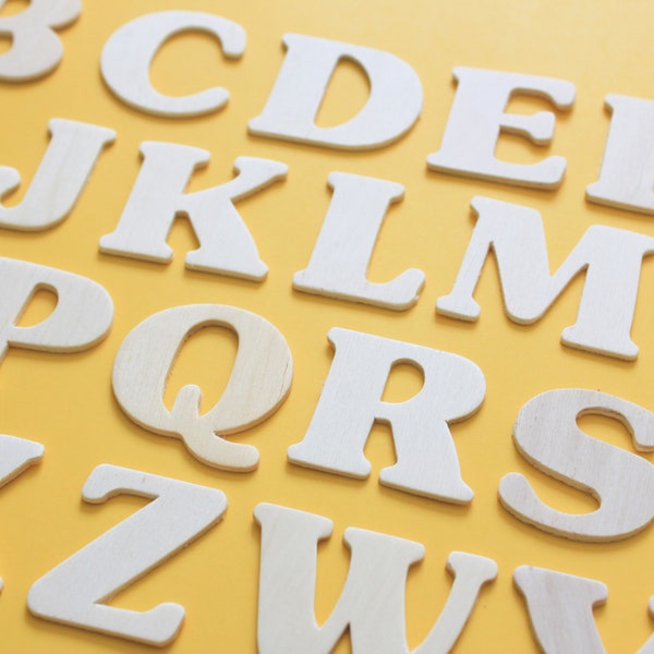 Wooden Letters - Etsy