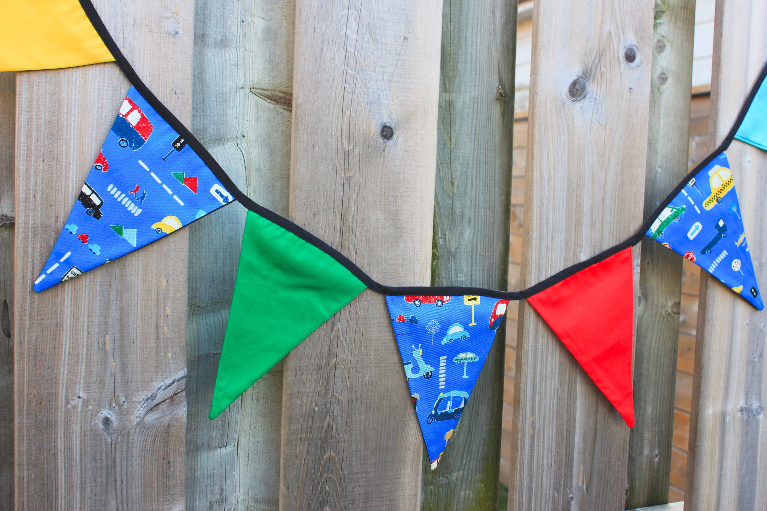 Cars Fabric Bunting 75 1.9m Cars Banner Cars Wall - Etsy UK
