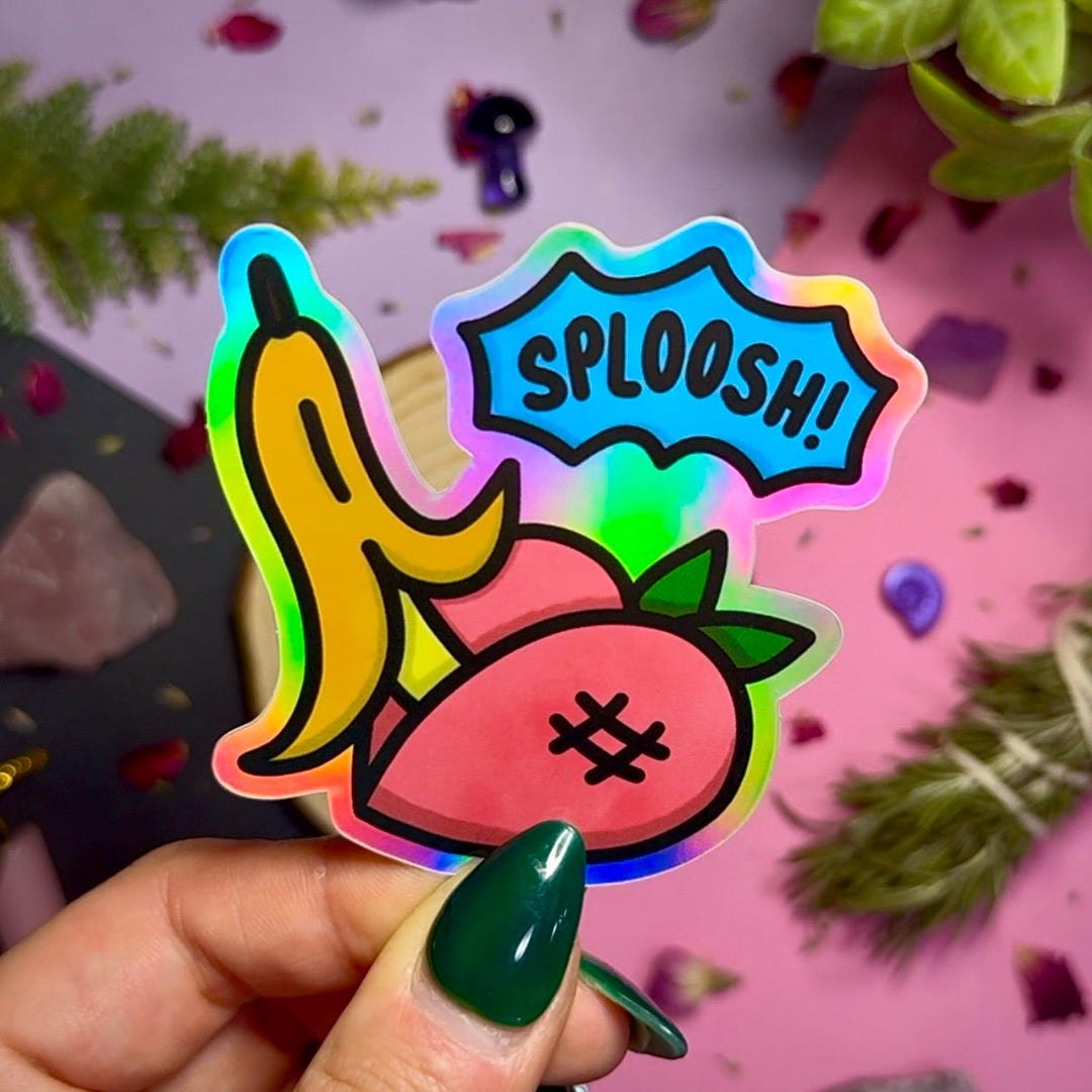 SPLOOSH! Holographic Sticker - Etsy
