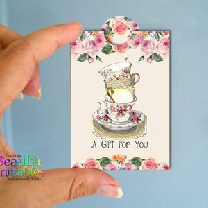 Printable Tea Bag Gift - Friendship Mini Tags - Tea Bag Gift Tags - Tea ...