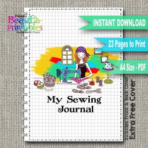 Sewing Journal Planner - Printable Sewing Journal - Sewing Notebook ...