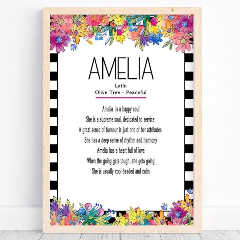 Name Amelia - Etsy