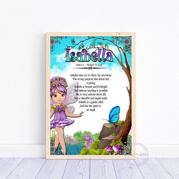 Name Origin Print - Etsy