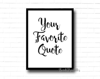Your Favorite Quote | Etsy
