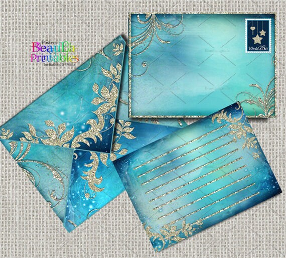 Printable Diamond Envelope DIY Diamond Envelope and Card - Etsy
