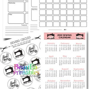 Sewing Journal Planner - Printable Sewing Journal - Sewing Notebook ...