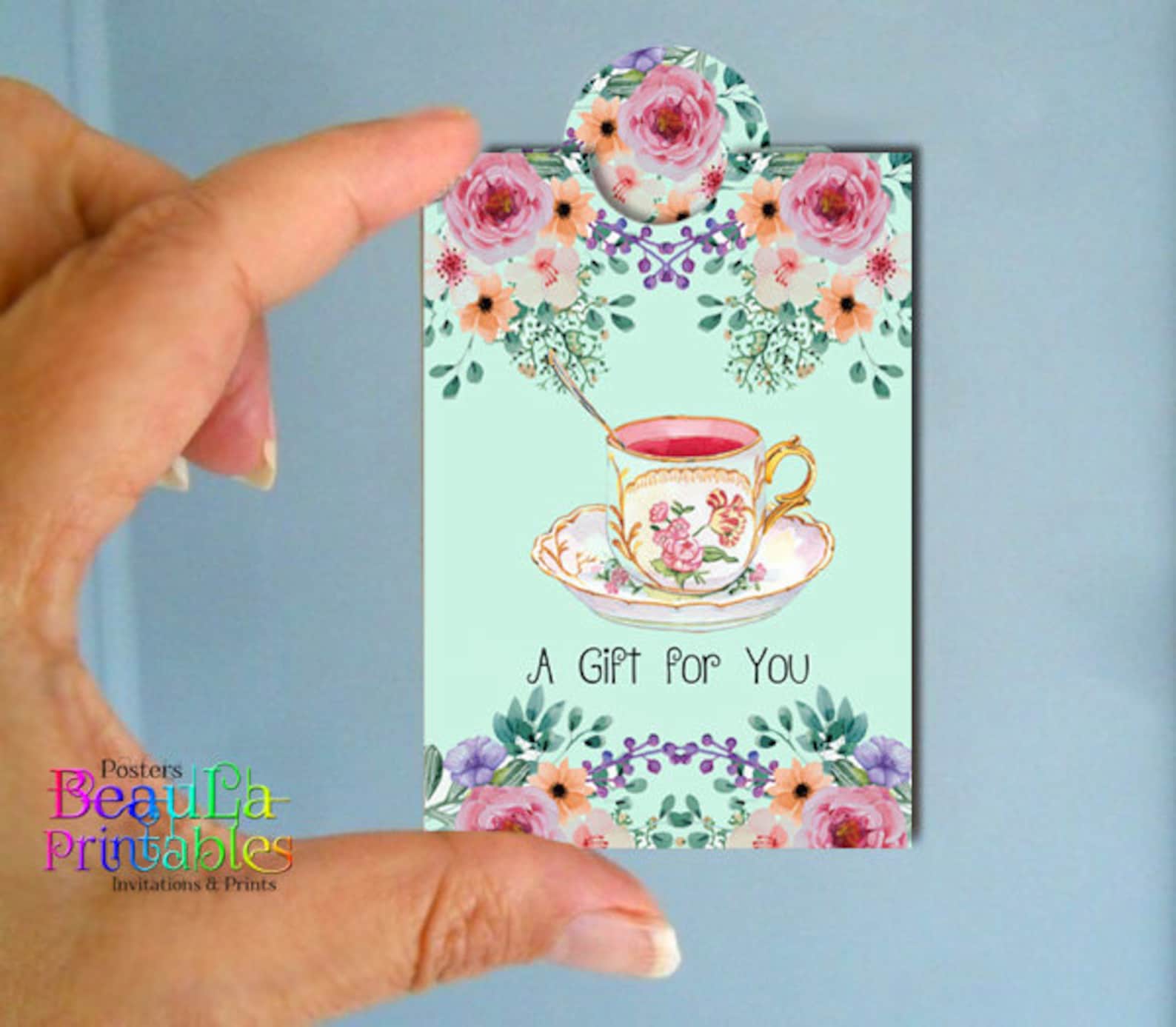 Printable Tea Bag Gift Friendship Mini Tags Tea Bag Gift - Etsy