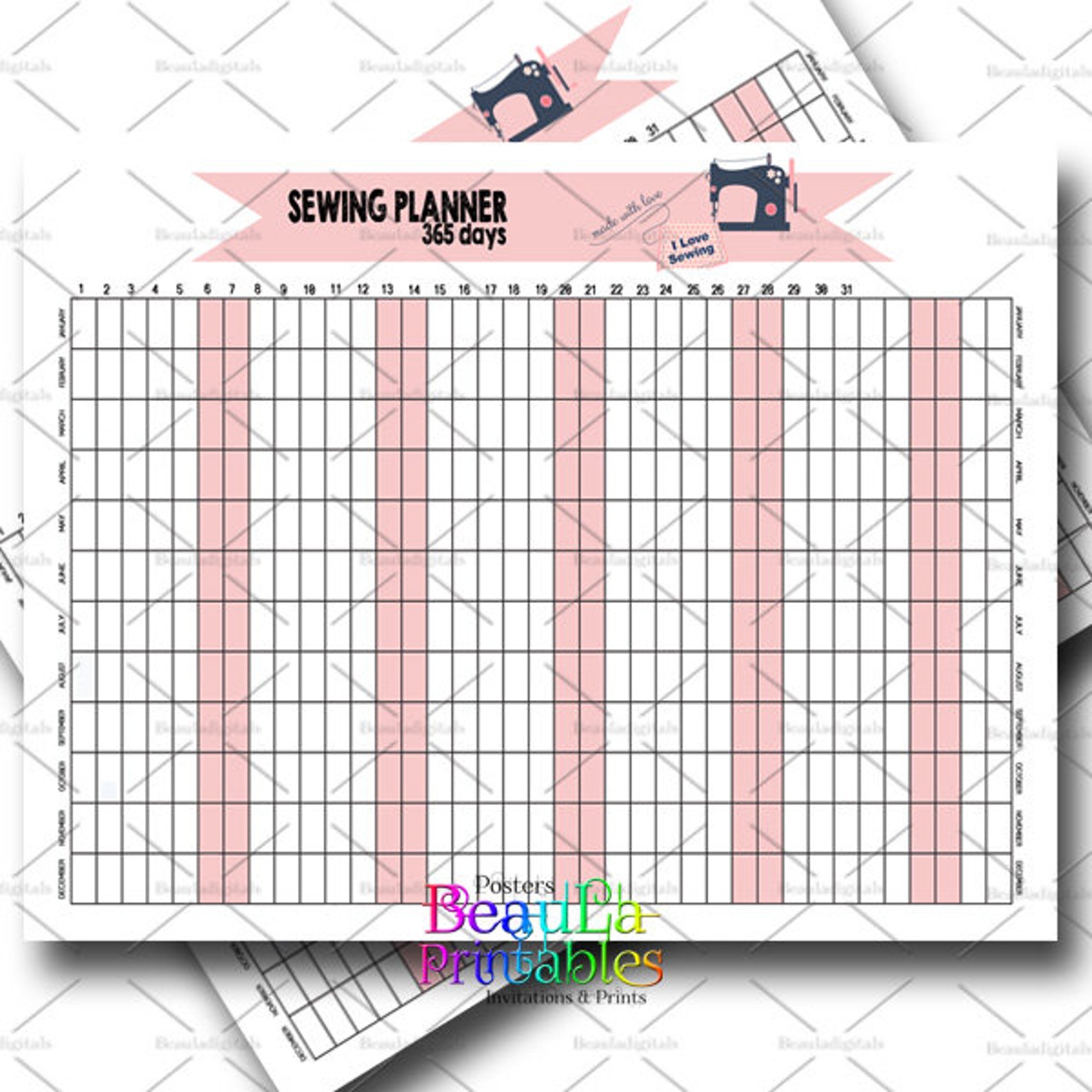 Sewing Journal Planner Printable Sewing Journal Sewing Notebook Sewing ...