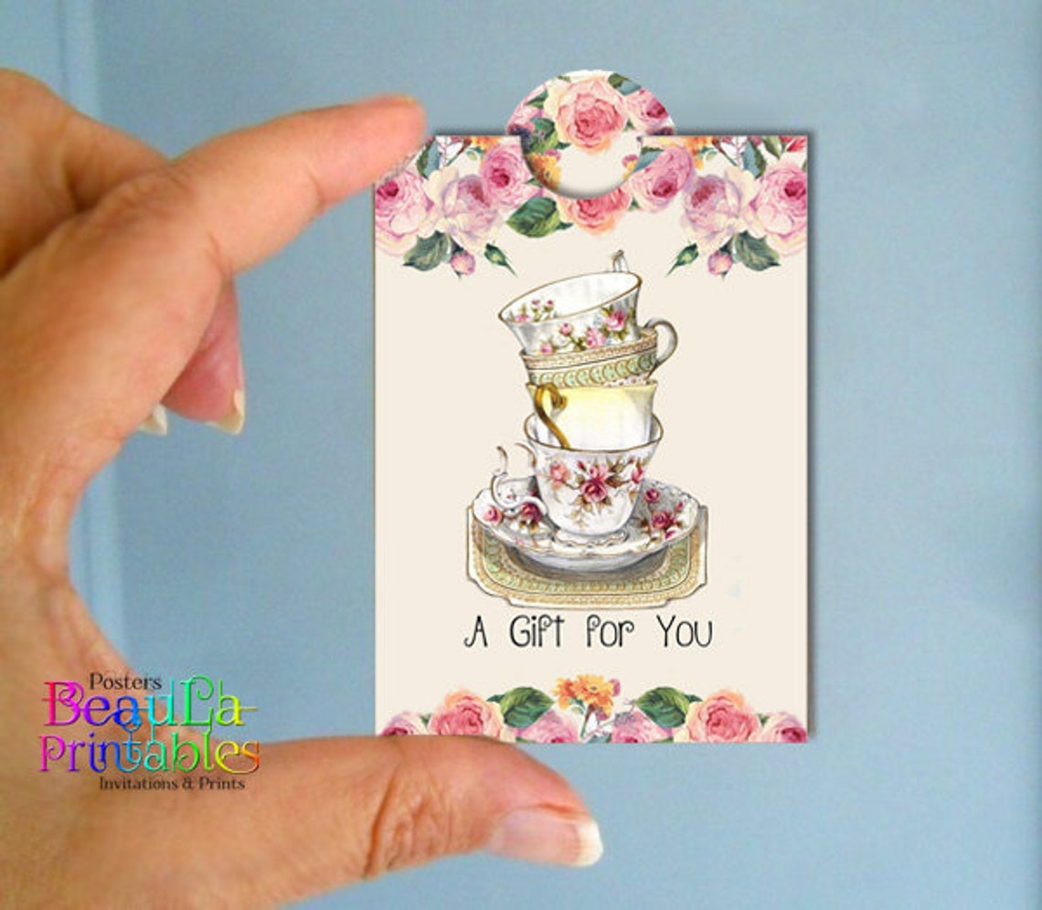 Printable Tea Bag Gift Friendship Mini Tags Tea Bag Gift | Etsy