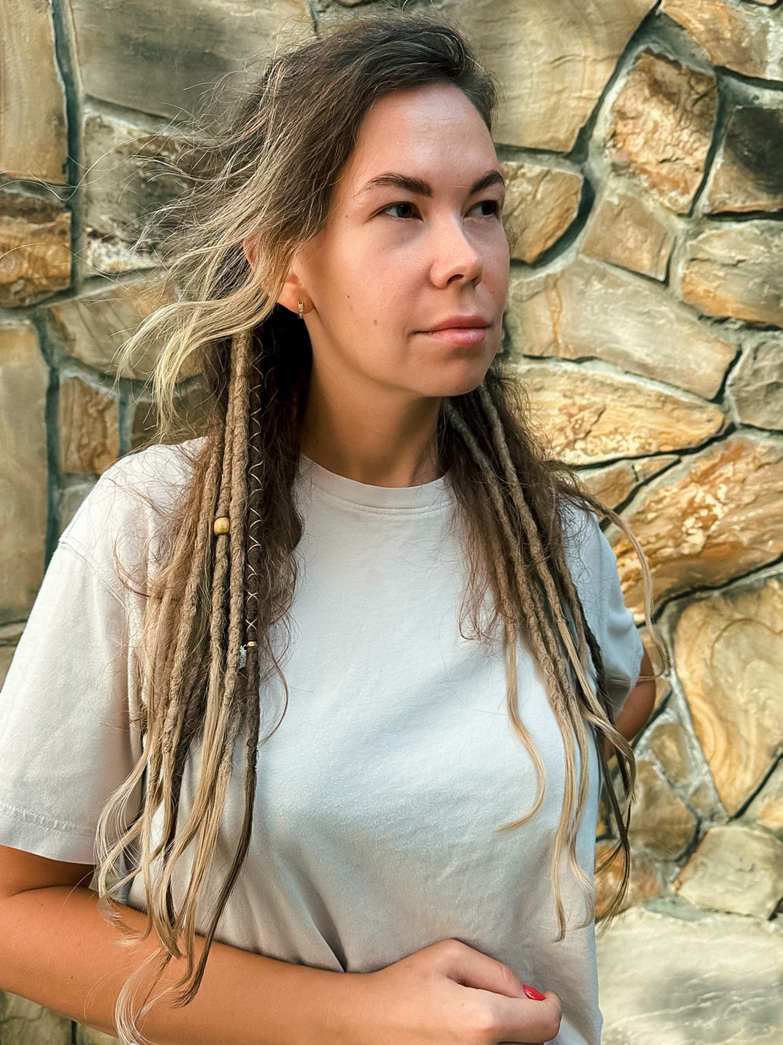 Synthetic Dreadlocks Extensions, Dirty Blonde to Light Brown, Ubud ...
