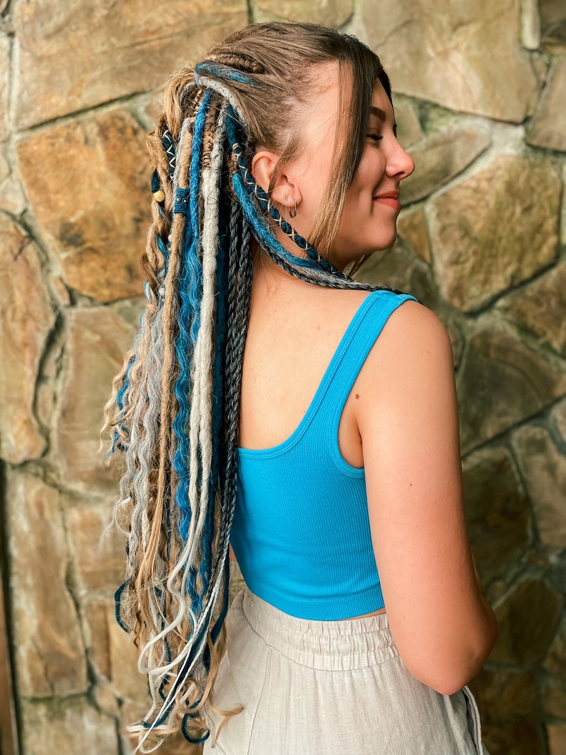 Synthetic Dreadlocks Undine Set Natural Light Brown Ash - Etsy